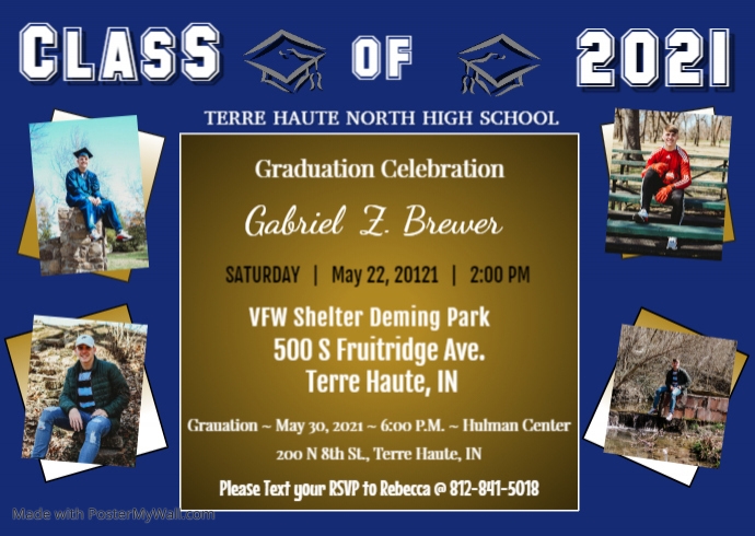Copy of Graduation Announcement | PosterMyWall