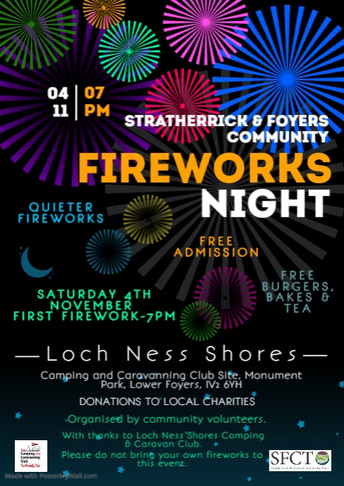 Black Fireworks Night Design | PosterMyWall
