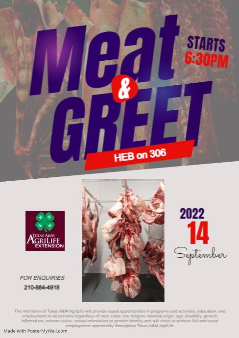 Meat & Greet | PosterMyWall