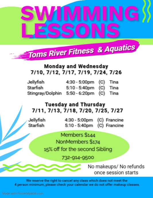 Swimming Lessons Flyer (4) | PosterMyWall