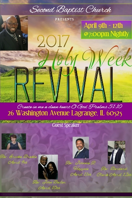 Copy of Spring Forth Revival Flyer Template | PosterMyWall