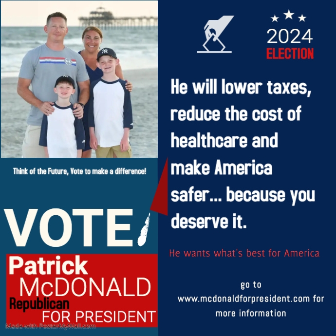 McDonald Election Campaign Template | PosterMyWall