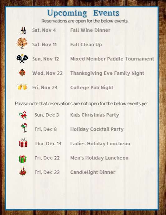 2023-Upcoming_Events-Fall-updated-11-1-23 (1) | PosterMyWall