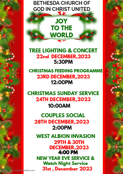 Christmas events flyer template | PosterMyWall