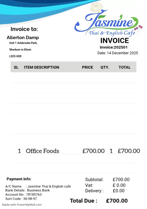 Sales Invoice | PosterMyWall