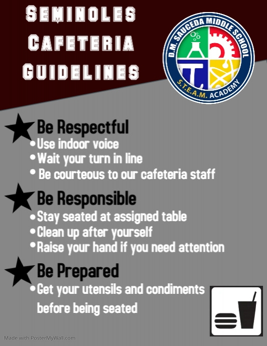 Copy of Cafeteria Guidelines | PosterMyWall