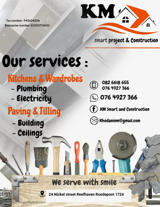 Copy of Custom Cabinet Business Flyer Poster | PosterMyWall