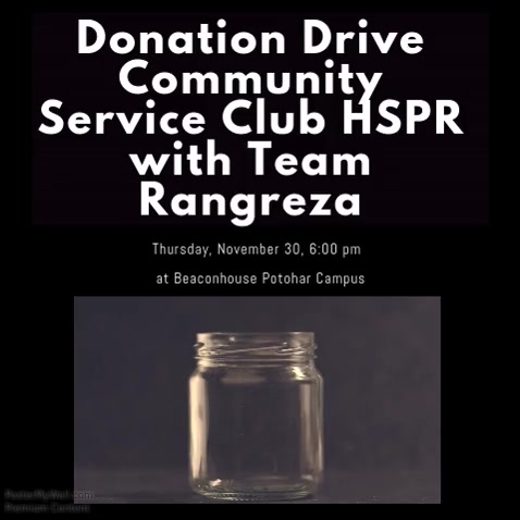 Donation Drive Community Service Club | PosterMyWall