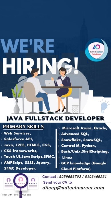 Hiring Ad Template | PosterMyWall