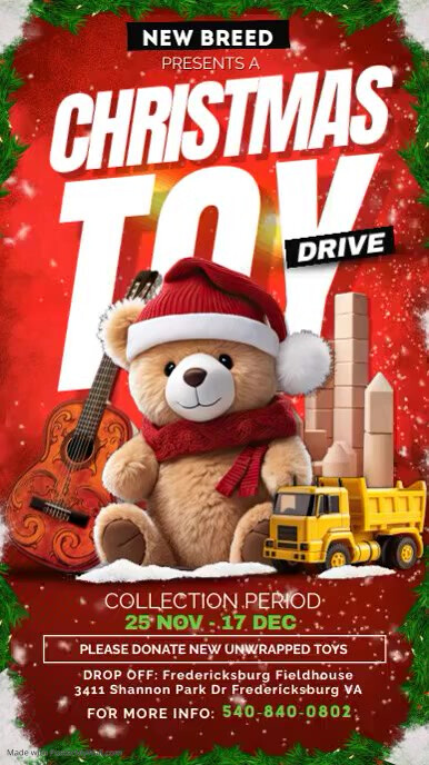 toy drive instagram story | PosterMyWall
