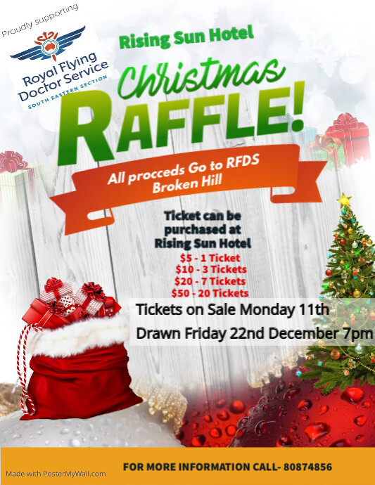 Christmas Raffle Flyer | PosterMyWall