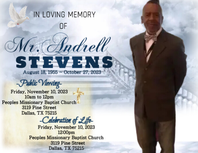 Copy of Andrell Stevens | PosterMyWall