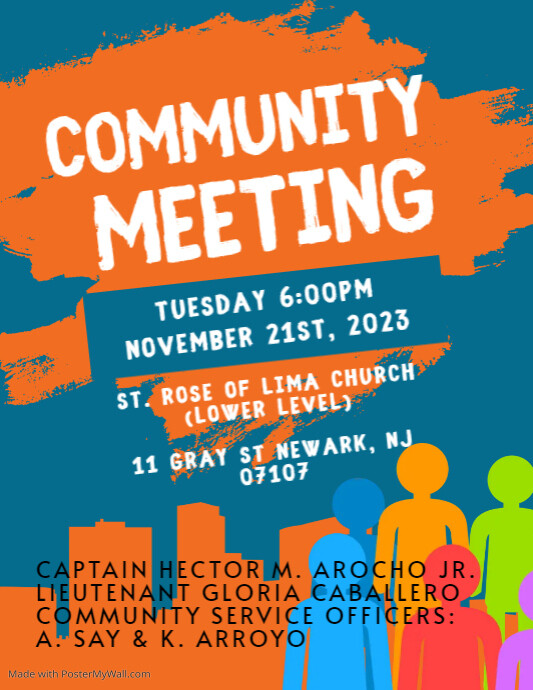 Blue Townhall Meeting Community Day Flyer (1) | PosterMyWall