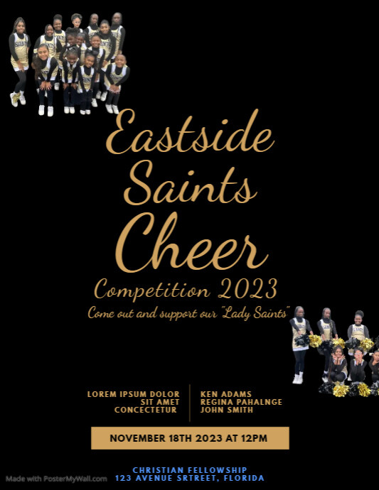 Cheerleading camp event flyer template | PosterMyWall