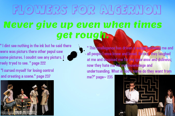 Flowers for Algernon | PosterMyWall