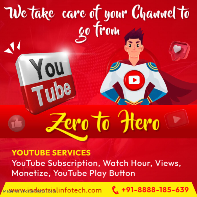 Copy of YouTube Services | PosterMyWall