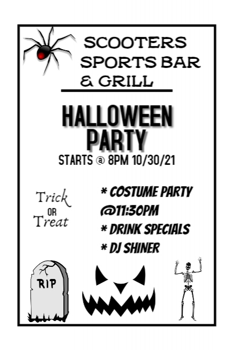 Copy of Copy of halloween flyer | PosterMyWall