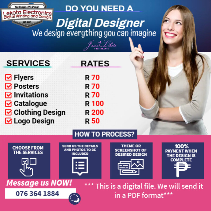 Copy of Copy of Graphic Designer Ads | PosterMyWall