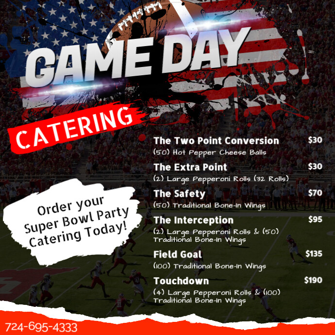Game Day Catering Social Media | PosterMyWall
