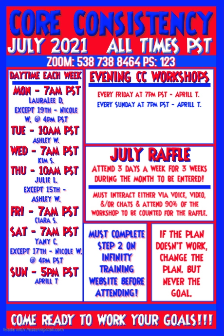 Copy of Core Consistency - July 2021 | PosterMyWall