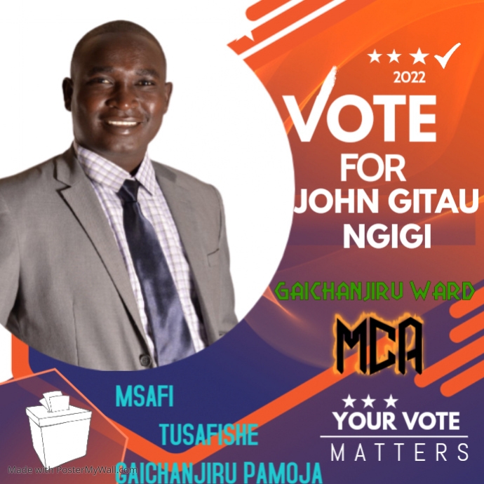 Copy of Campaign , election , vote for me template | PosterMyWall