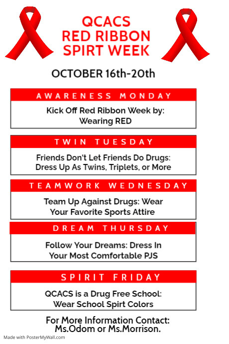 Red Ribbon week Flyer Design Template | PosterMyWall