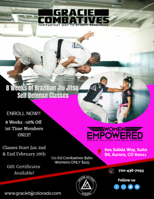 Copy of Brazilian jiu jitsu flyer | PosterMyWall