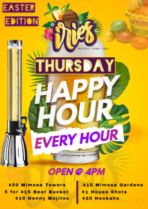 Copy of happy hour (2) | PosterMyWall