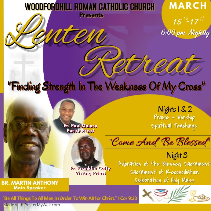 WRC Lenten Retreat Flyer 2021 | PosterMyWall