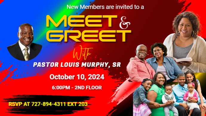 New Members Meet and greet slide | PosterMyWall