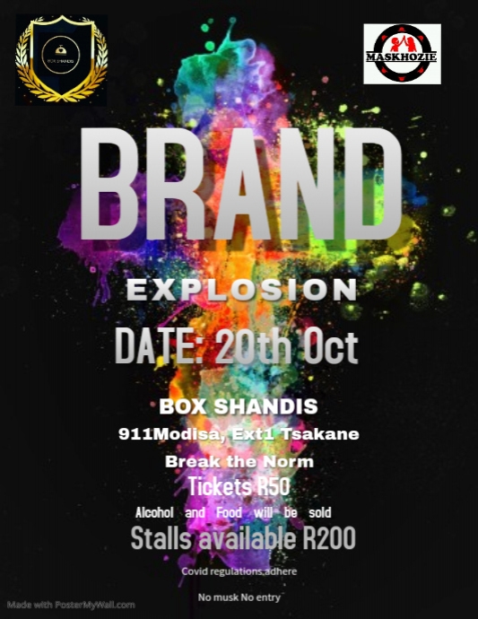 Brand explosion | PosterMyWall
