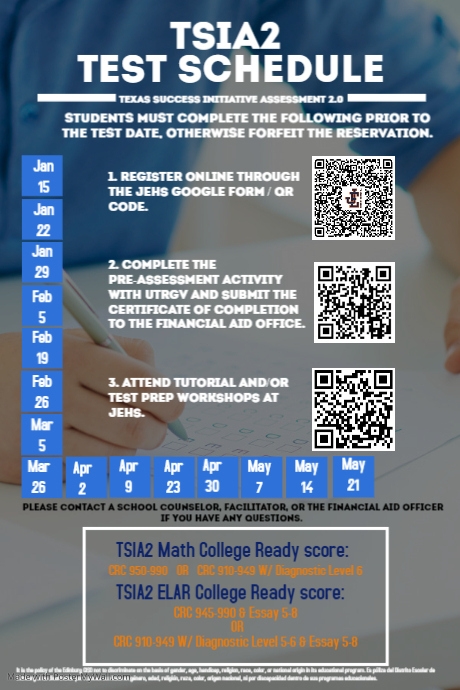 Copy of Copy of Monthly Test Schedule Poster Template | PosterMyWall