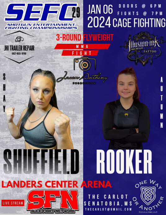 SHUFFIELD VS ROOKER 29 | PosterMyWall