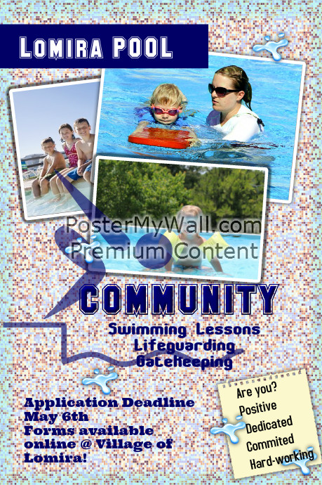 Lomira Pool | PosterMyWall