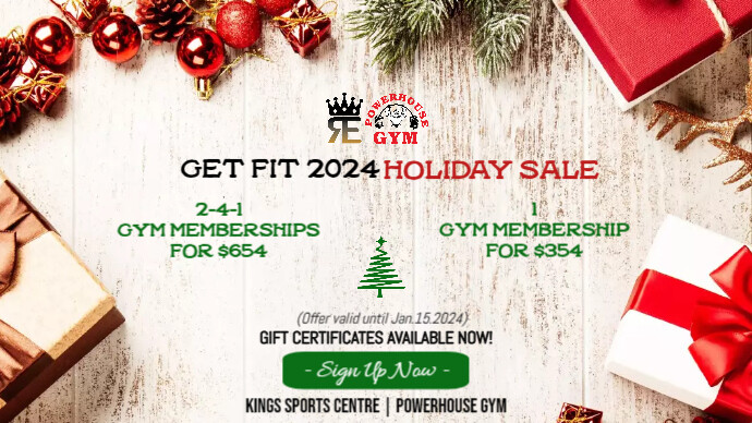 Copy of Get Fit 2024 Christmas Website.Email | PosterMyWall