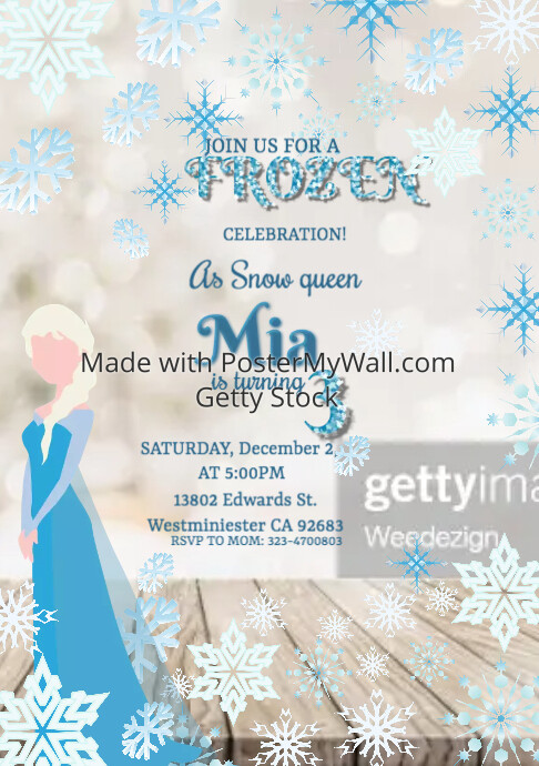 Copy of Frozen Invitation | PosterMyWall