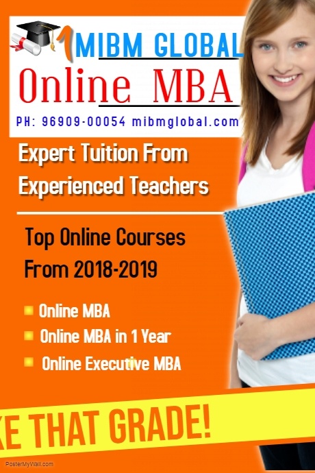 Online MBA in India | PosterMyWall