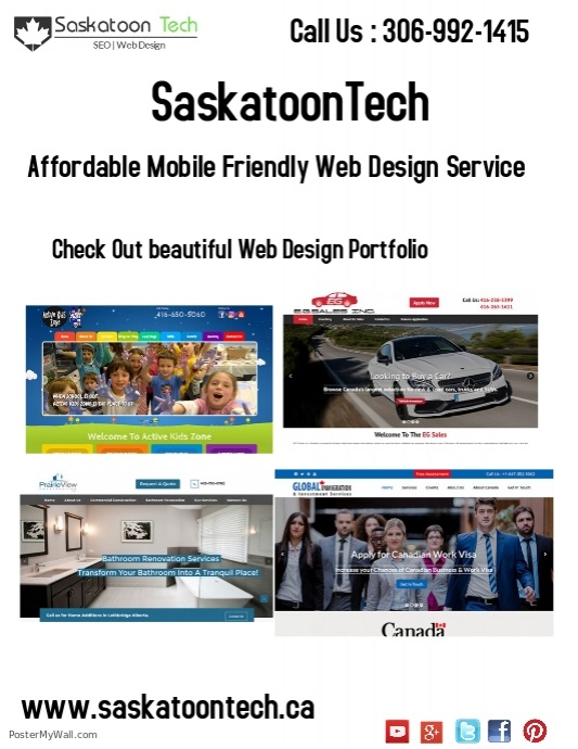 Hire Affordable Web Design Company - SaskatoonTech | PosterMyWall