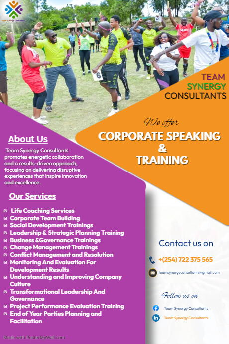 Employee team building event poster | PosterMyWall
