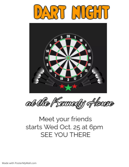 Dart Tournament Video Ads | PosterMyWall