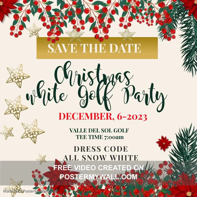 Animated Christmas Party Invitation | PosterMyWall
