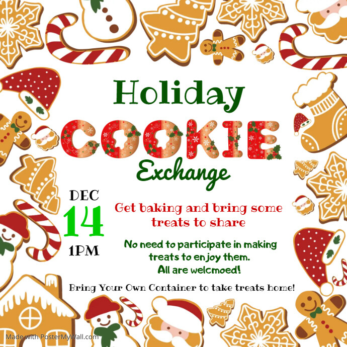 Christmas Cookie Exchange Party Invitation | PosterMyWall