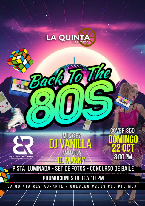 80s Flyer | PosterMyWall