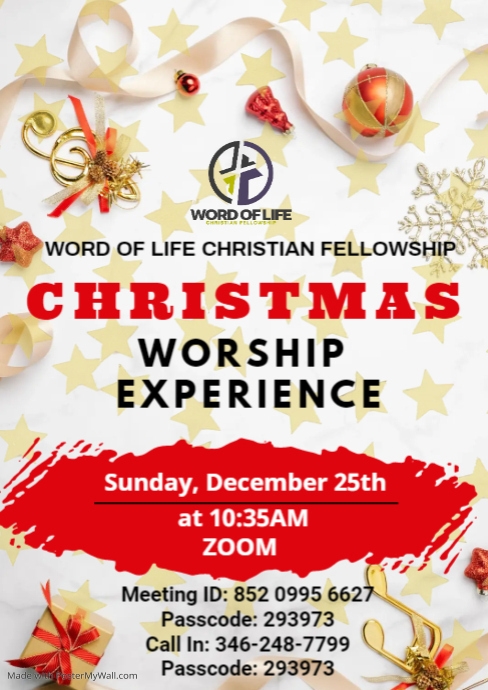 Youth Christmas service | PosterMyWall