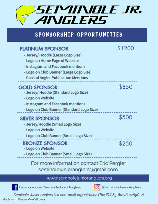 Sky Blue Event Sponsorship Poster (2) | PosterMyWall