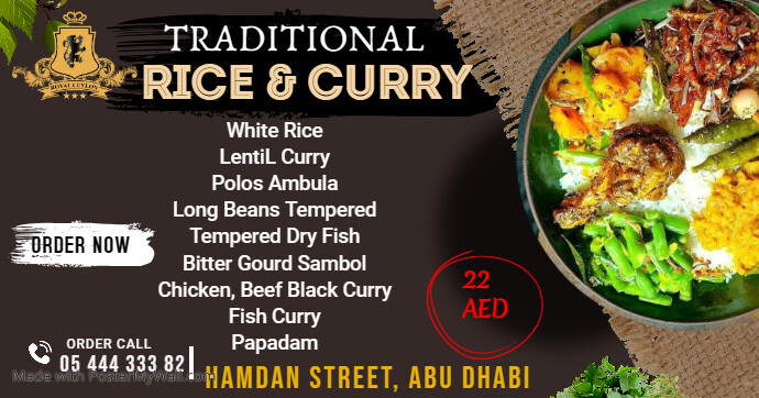 Restaurant Facebook Shared Post Design | PosterMyWall