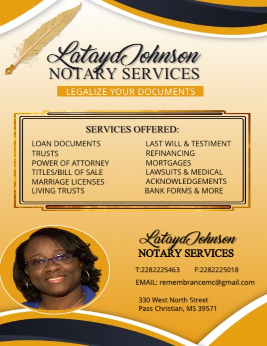 Notary Services Flyer | PosterMyWall
