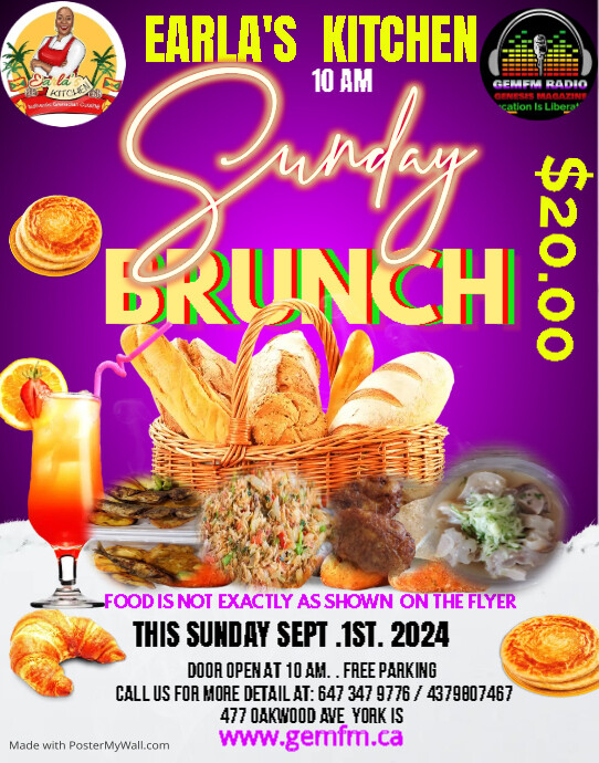 Sunday brunch flyer | PosterMyWall