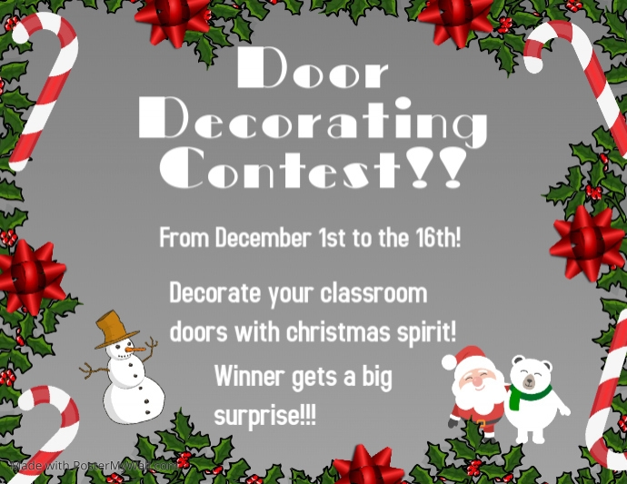 Copy of Door Decorating Contest | PosterMyWall