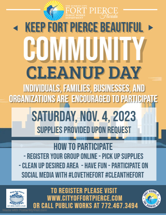 Copy of Community Cleanup Event Flyer | PosterMyWall